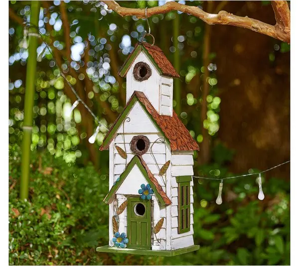 GLITZHOME 20' X-tall 3 Story Villa Outdoor Gard En Birdhouse - One-color