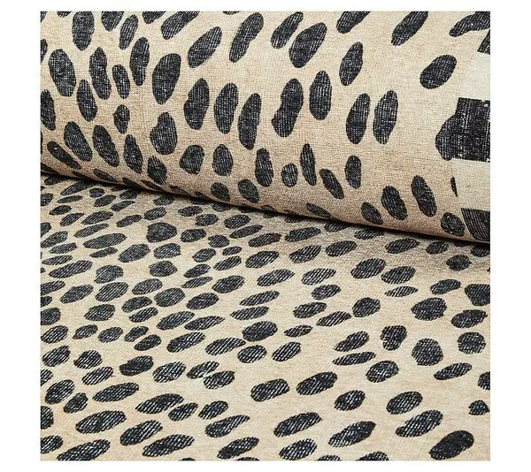 MACKENZIE-CHILDS Snow Leopard 3' X 5' Washable Ug
