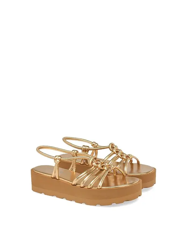 GIANVITO ROSSI Hebe Sandals - Gold Leather