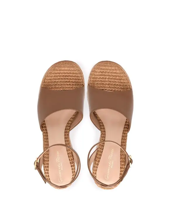 GIANVITO ROSSI Thalia Sandal - Brown Leather