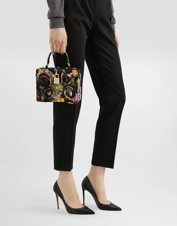 Dolce & Gabbana Brocade Dolce Box Handbag - Print