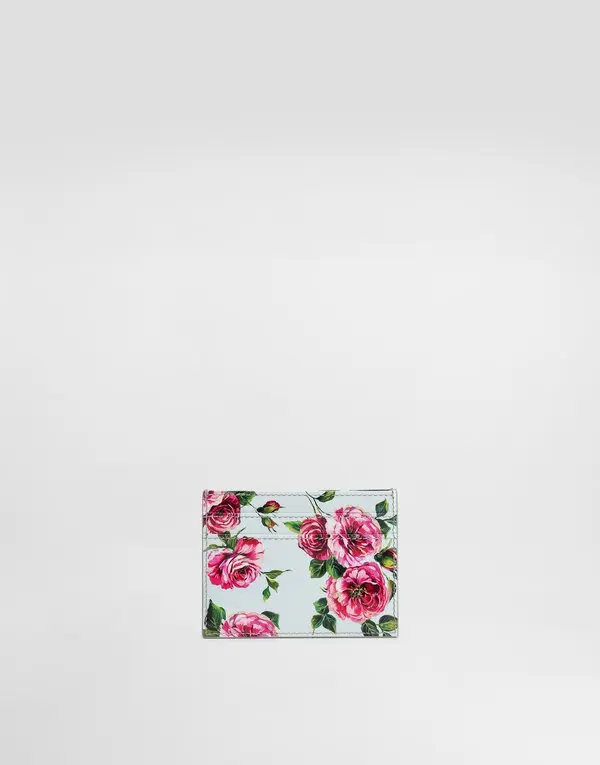 Dolce & Gabbana Polished Calfskin Card Holder - Print