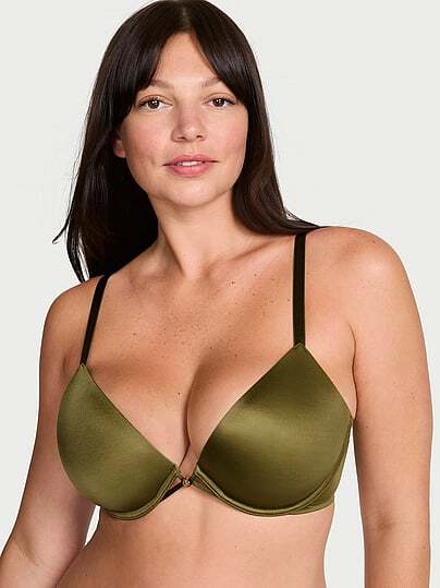 Victoria's Secret Very Sexy Scattered Shine Strap Lightly Lined Low-cut Demi Bra - Green