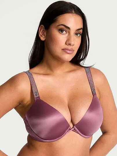 Victoria's Secret Very Sexy Scattered Shine Strap Lightly Lined Low-cut Demi Bra - Purple