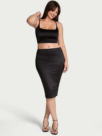 Victoria's Secret Sosleek™ Bralette & Tube Skirt Set - Black