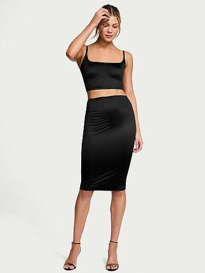 Victoria's Secret Sosleek™ Bralette & Tube Skirt Set - Black