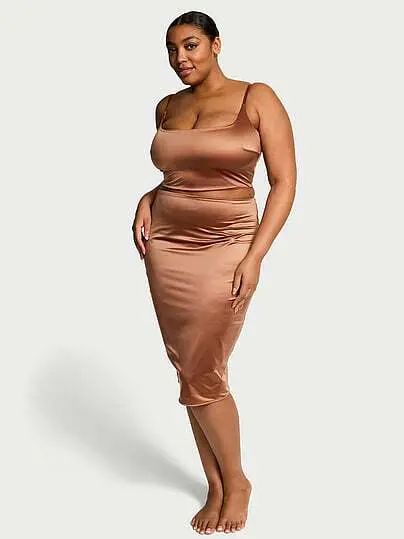 Victoria's Secret Sosleek™ Bralette & Tube Skirt Set - Brown