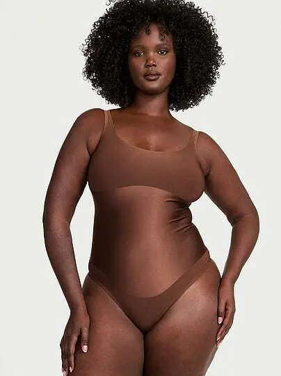 Victoria's Secret Shapewear Victoria Smoothingshimmer™ Bodysuit - Brown