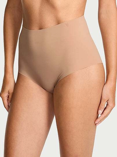 Victoria's Secret No-show Snake Mesh Modern Brief Panty - Beige