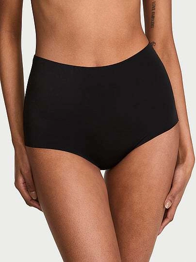 Victoria's Secret No-show Mesh Modern Brief Panty - Black