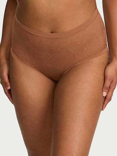 Victoria's Secret No-show Strappy Modern Brief Panty - Brown