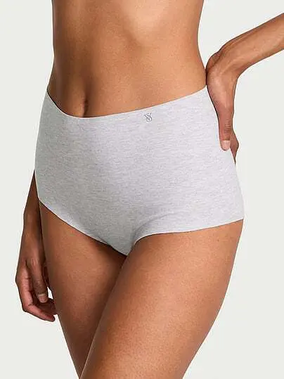 Victoria's Secret No-show Cotton Modern Brief Panty - Grey