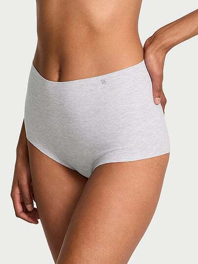 Victoria's Secret No-show Mesh Modern Brief Panty - Grey