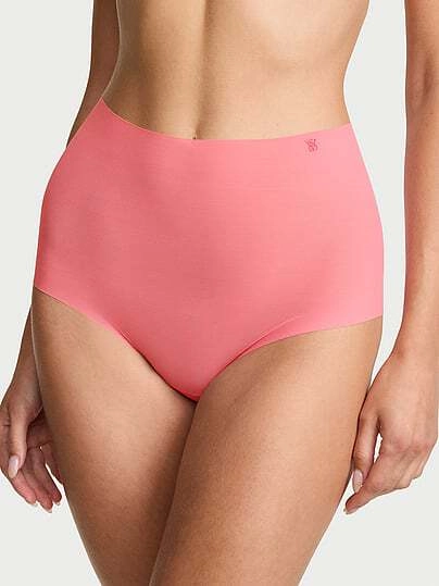 Victoria's Secret No-show Snake Mesh Modern Brief Panty - Pink