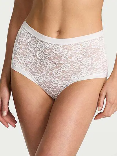 Victoria's Secret No-show Modern Brief Panty - White,ivory