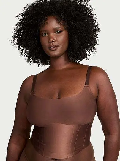 Victoria's Secret Smoothing Cinched Tank Top - Brown