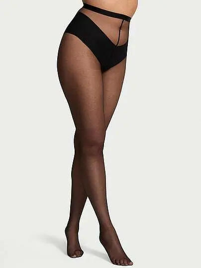 Victoria's Secret Very Sexy Sheer Tights - Black