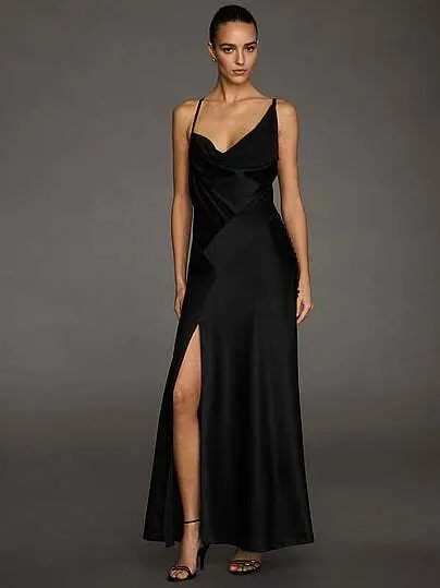 Victoria'S Secret Atelier X Altuzarra X Satin Bias-Cut Dress In Black - 50%  Off | Editorialist