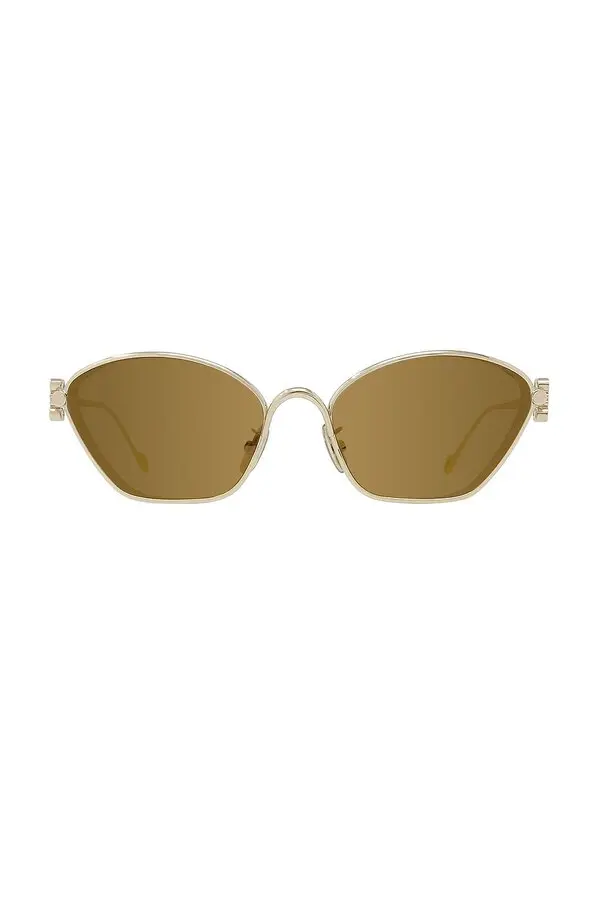Loewe Anagram Sunglasses - Shiny Light Gold