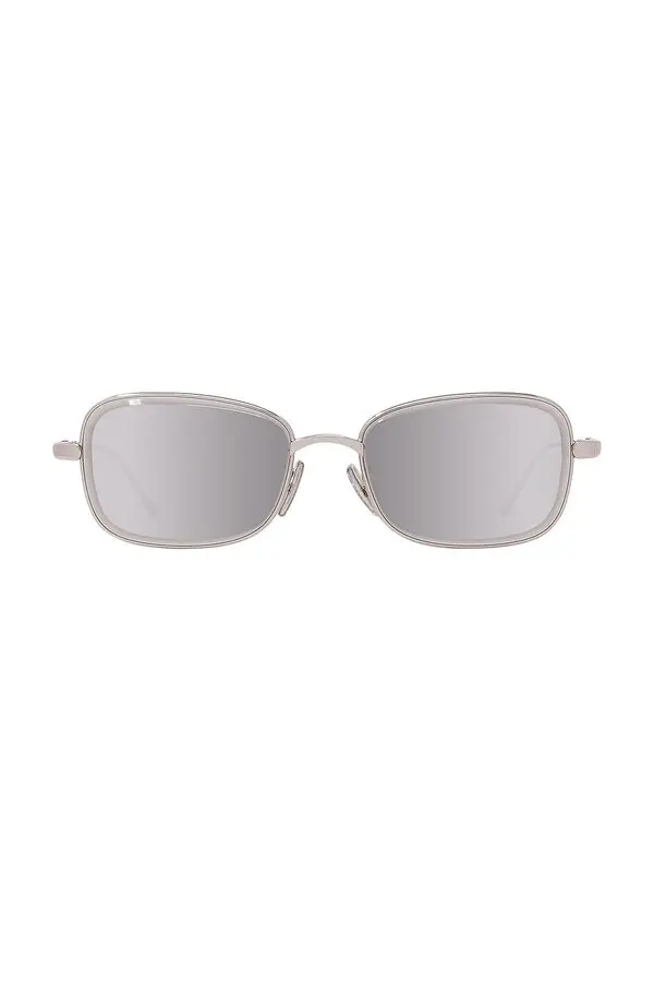 Loewe Anagram Sunglasses - Shiny Palladium & Silver Mirror
