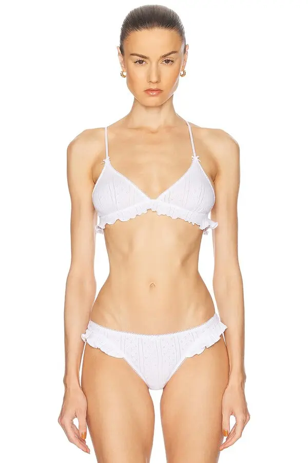 COU COU For The Butterfly Bralette - White