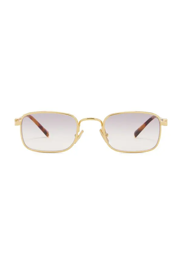 Miu Miu Rectangular Sunglasses - Gold