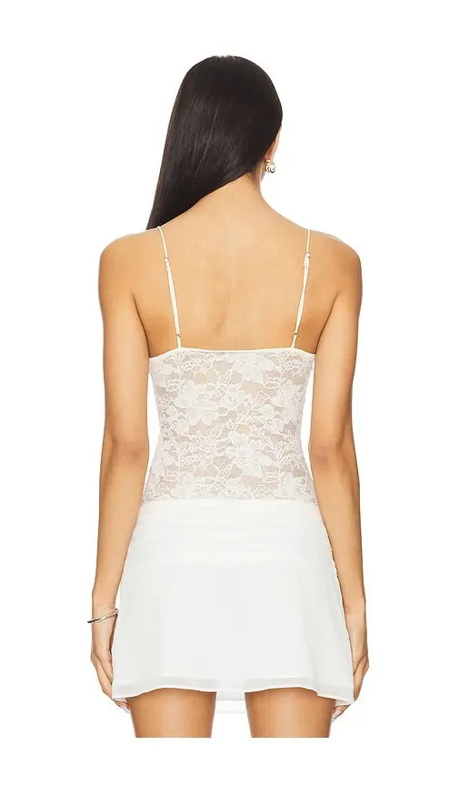 Lioness Yves Cami With Lace Detailing - Ivory