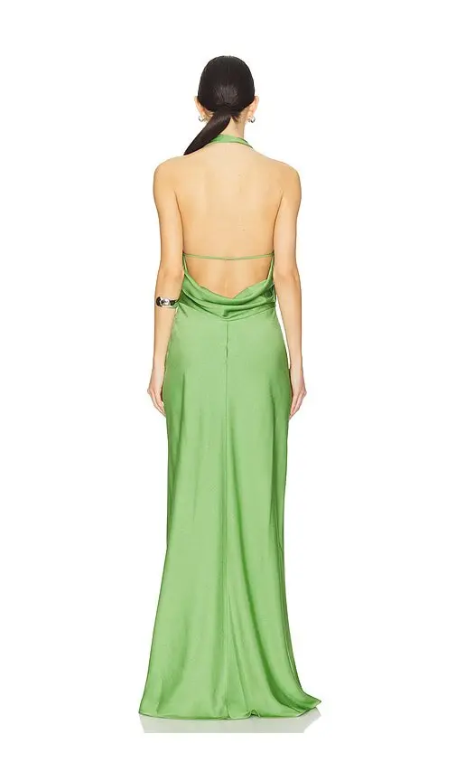 Simkhai Reannon Draped Gown - Green