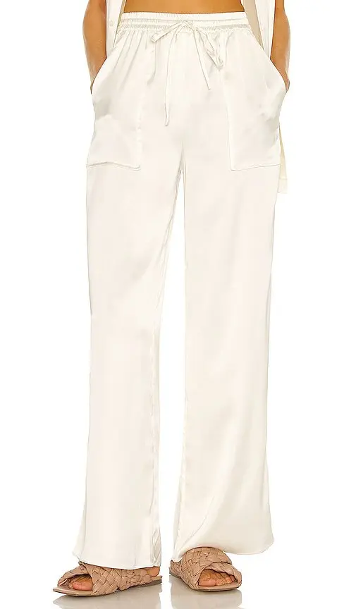 L'academie Corrine Satin Pants