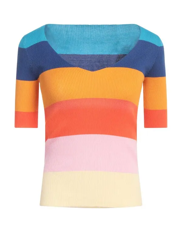 ROBERTO COLLINA Striped V-neck Sweater