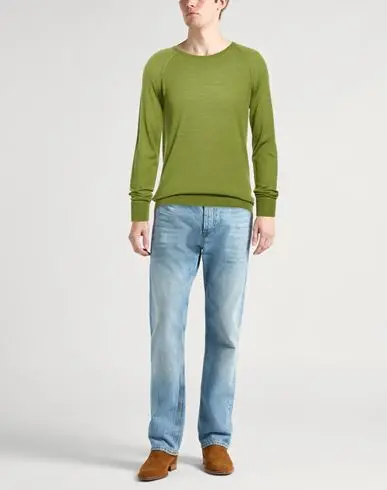 MOORER Wool, Silk, And Cashmere Crewneck Sweater