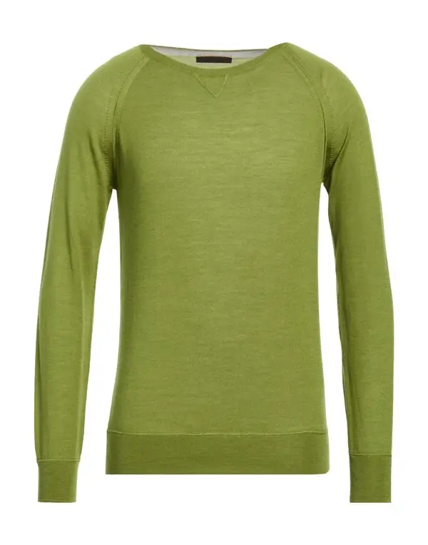 MOORER Wool, Silk, And Cashmere Crewneck Sweater