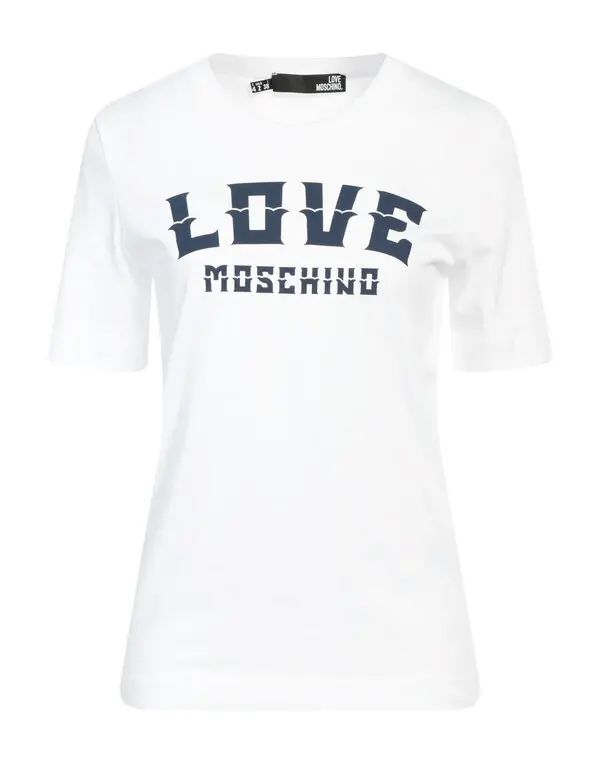 Moschino Cotton T-shirt With Logo Print - White