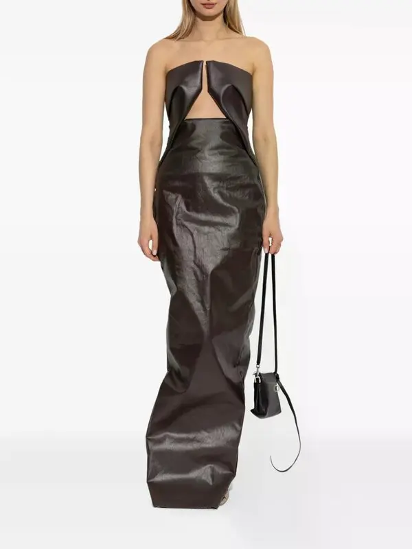 Rick Owens Cut-out Midi Dress - Brown