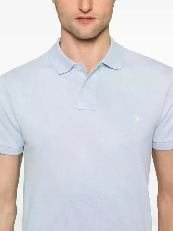 Polo Ralph Lauren Polo-pony-motif Polo Shirt - Blue