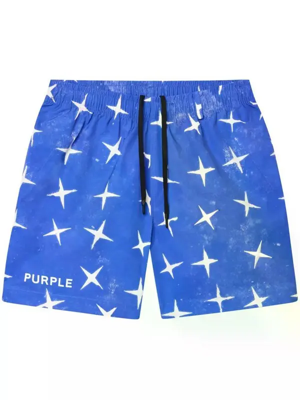 PURPLE BRAND Stars All Around Shorts - Blue