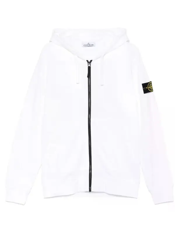 Stone Island Compass-badge Hoodie - White