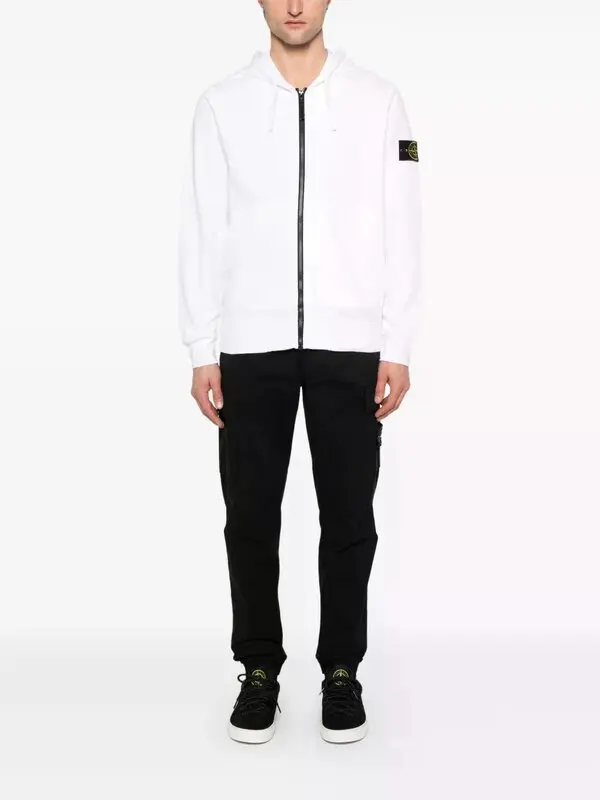 Stone Island Compass-badge Hoodie - White