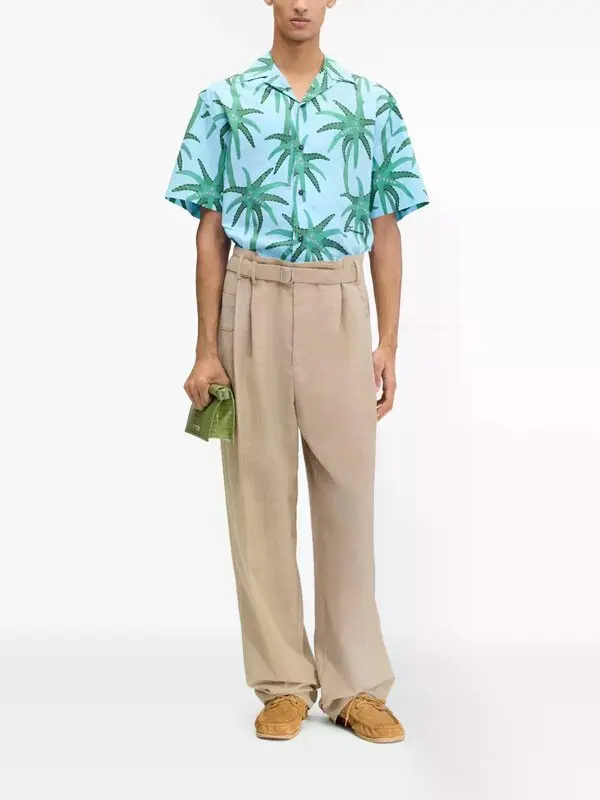 Jacquemus Floral-print Shirt - Blue