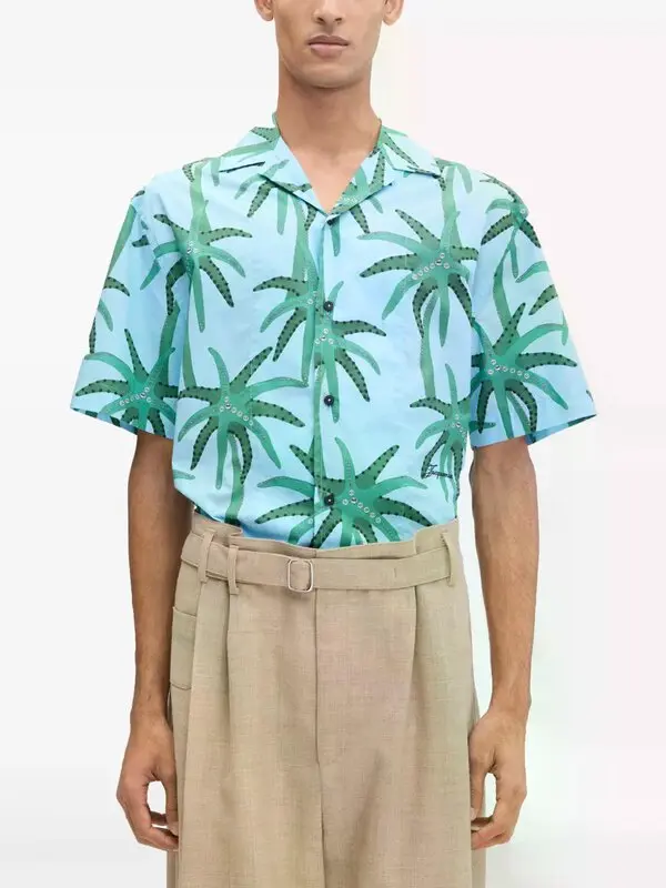 Jacquemus Floral-print Shirt - Blue