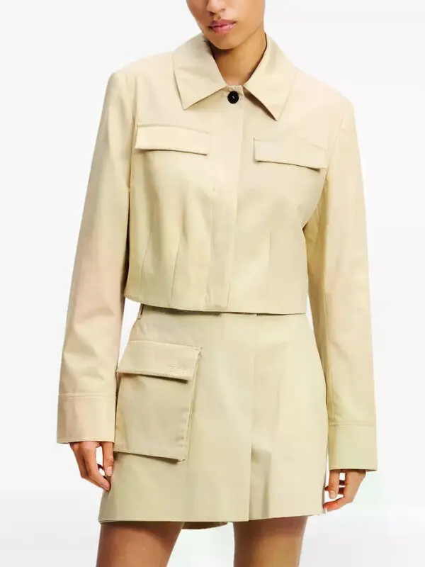 Karl Lagerfeld Cropped Blouson Jacket