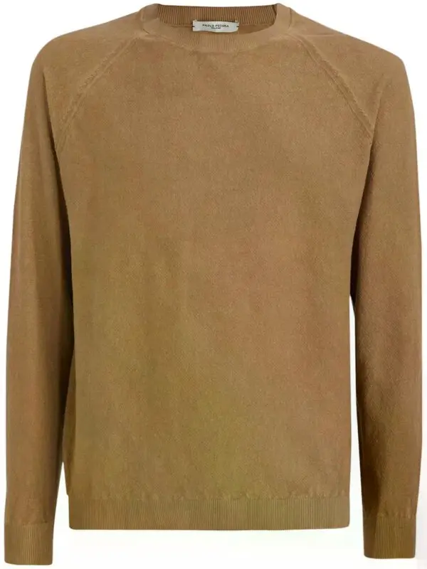 PAOLO PECORA Cotton Sweater - Brown