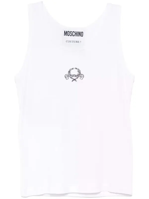 Moschino Relaxed Fit Vest - White
