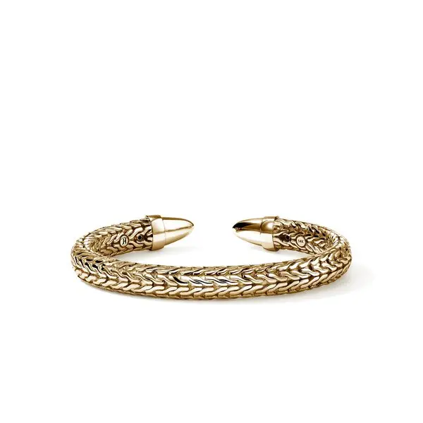 John Hardy Spear Diamond Flex Cuff - Gold