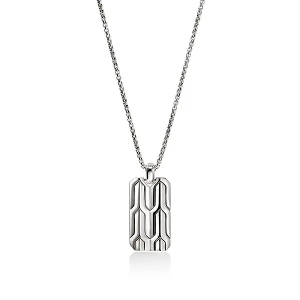 John Hardy Icon Tag Necklace - Sterling Silver
