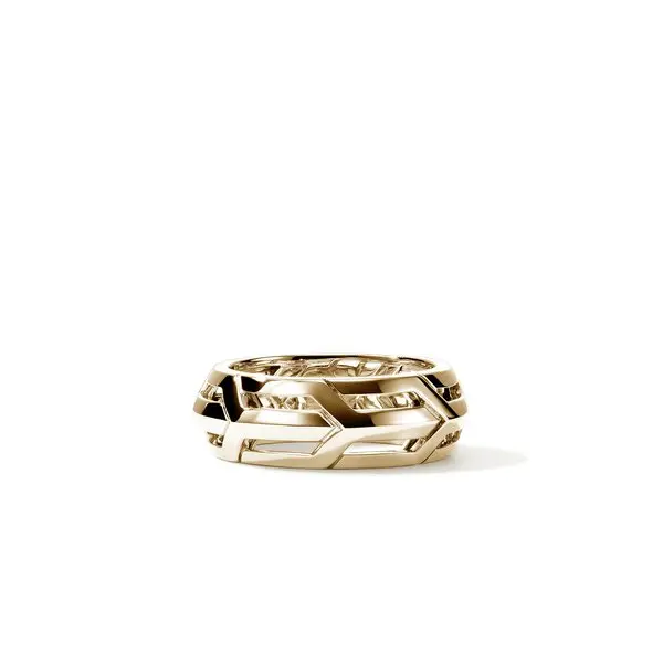 John Hardy Icon 50 Band Ring 8mm - Gold