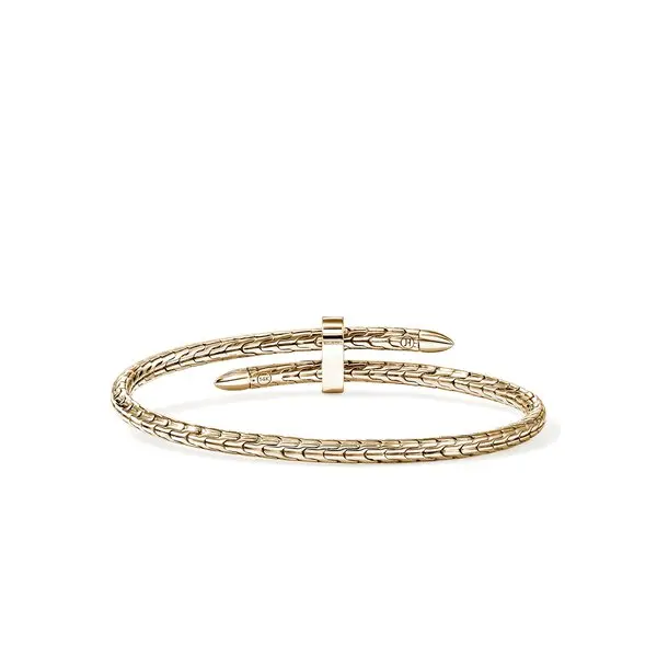 John Hardy Spear Flex Cuff With Diamonds