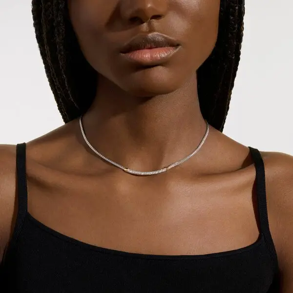 John Hardy Jh Essential Pave Necklace - Sterling Silver