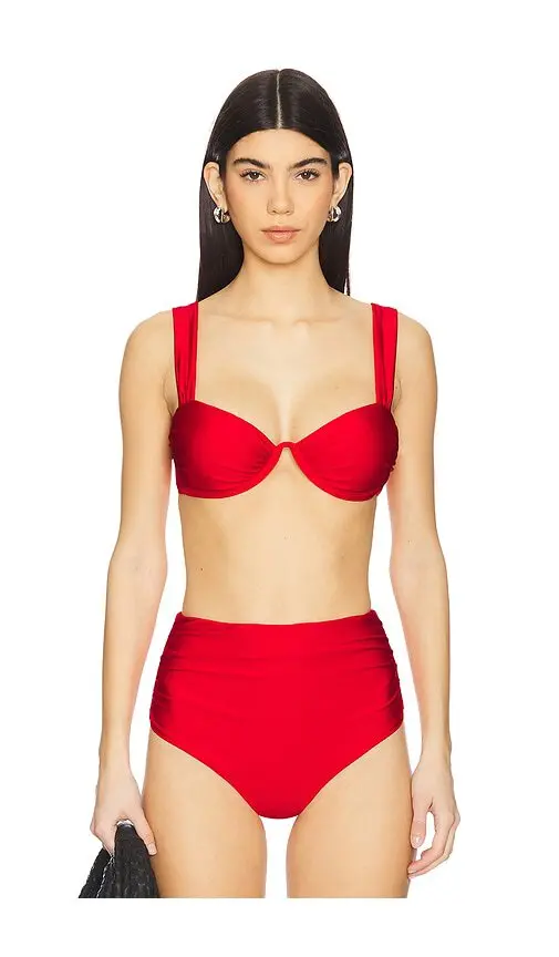 Simkhai Anniston Bikini Top - Fiery Red