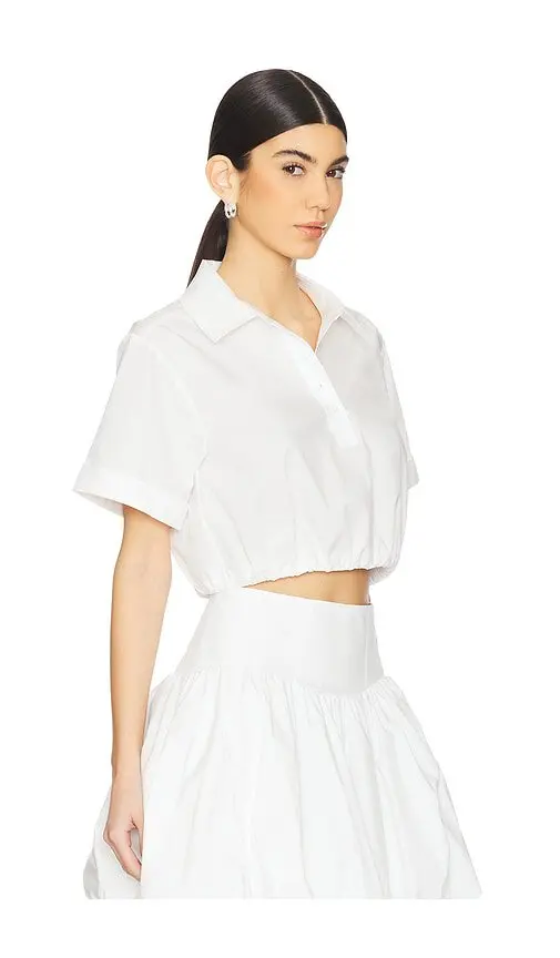 Simkhai Nicky Short Sleeve Crop Top